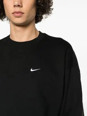 Nike Solo Swoosh-logo Sweatshirt - Black