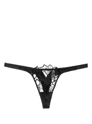 FLEUR DU MAL Whitney Embroidered Thong