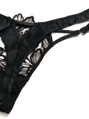 FLEUR DU MAL Whitney Embroidered Thong