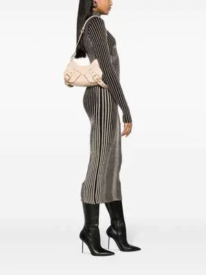 BIASIA Y2k Crocodile-embossed Shoulder Bag - Neutrals