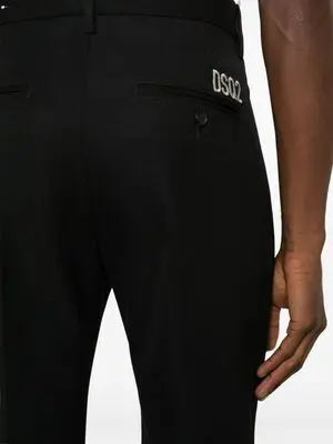 Dsquared2 Logo-embroidered Tailored Trousers