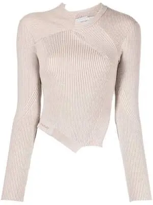 FENG CHEN WANG Ribbed-knit Jumper - Pink