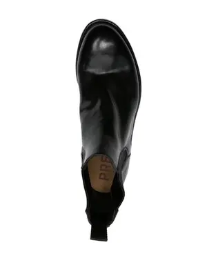 Premiata Leather Chelsea Boots - Black