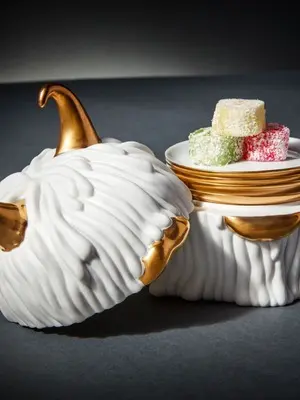 L'Objet Haas Lynda Porcelain Box And Plates