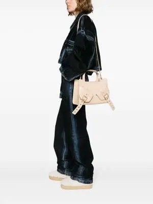 BIASIA Crocodile-embossed Leather Tote Bag