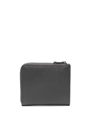 Dolce & Gabbana Logo-plaque Grained Card Holder - Grey