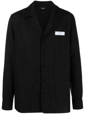 Balmain Logo-patch Long Sleeve Shirt