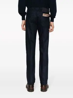 Jacob Cohen Bard Slim-cut Flannel Trousers - Blue