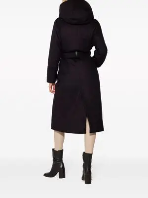 NORWEGIAN WOOL Hooded Virgin Wool-blend Wrap Coat