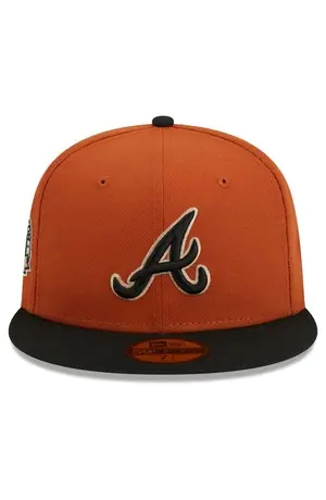New Era Black Atlanta Braves 59fifty Fitted Hat