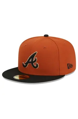 New Era Black Atlanta Braves 59fifty Fitted Hat