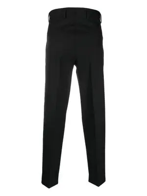 LOW BRAND Pressed-crease Cropped Trousers - Black