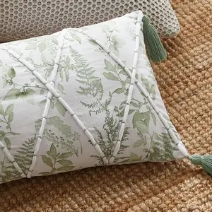 PERI HOME Botanical Fern Decorative Pillow, 11 X 22