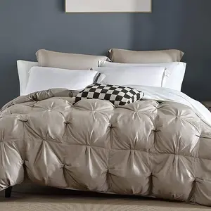 SUNDAY CITIZEN Premium Bubble Comforter, King Taupe