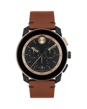 Movado Tr90 Chronograph Watch - Black/brown