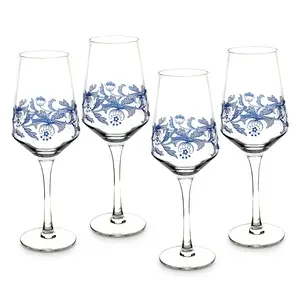 SPODE Italian Wine Glasses, Set Of 4 - Blue
