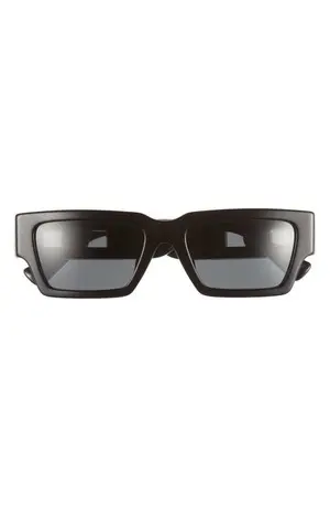 Versace Versace 54mm Rectangular Sunglasses Black