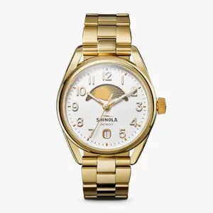 Shinola Derby Day & Night 38mm Watch - Gold