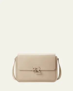 Ralph Lauren Rl 888 Flap Leather Crossbody Bag - Fawn