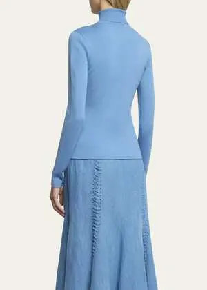Gabriela Hearst May Wool Cashmere Turtleneck - Sky