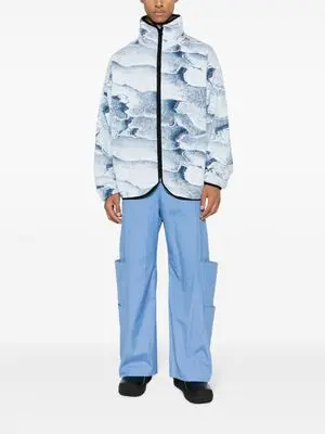 BONSAI Abstract-print Zip-up Jacket