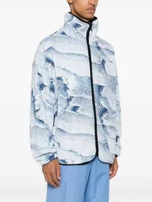 BONSAI Abstract-print Zip-up Jacket