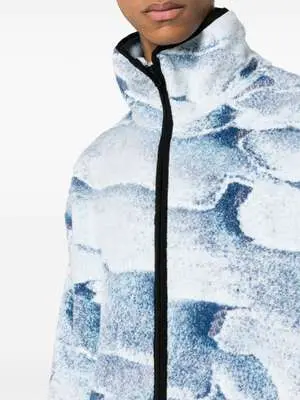 BONSAI Abstract-print Zip-up Jacket