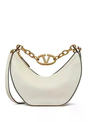 Valentino Garavani Vlogo Moon Shoulder Bag - Neutrals