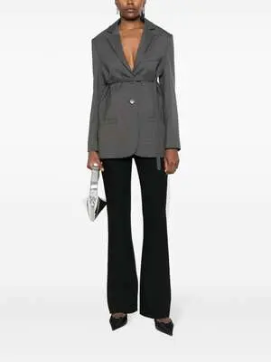 COURREGES Tailored Belted Blazer - Grey