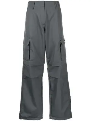 Coperni Wide-leg Cargo Trousers - Grey
