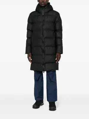 Rains Alta Hooded Padded Coat - Black