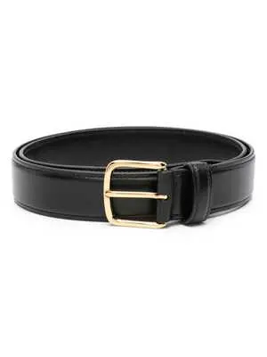 THE ROW Classic Buckle-fastening Leather Belt - Black