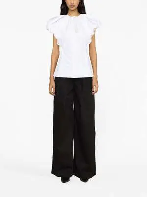 JIL SANDER Puff-sleeve Cotton Top