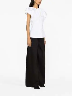 JIL SANDER Puff-sleeve Cotton Top