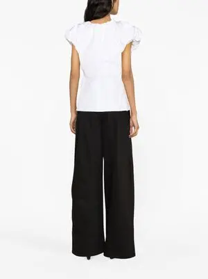 JIL SANDER Puff-sleeve Cotton Top