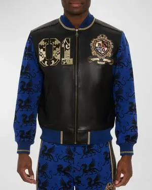 Robert Graham Men's Take The Throne Bomber Jacket - Multi