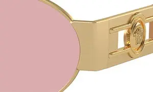 Versace 56mm Oval Sunglasses - Matte Gold