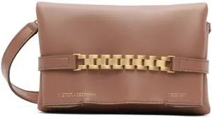 Victoria Beckham Victoria Beckham Pink Mini Leather Pouch - Truffle