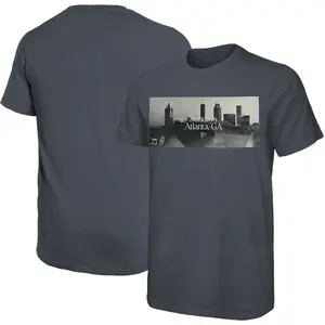 MAJESTIC THREADS Atlanta Falcons Sundays Skyline T-shirt - Gray