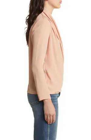 NIKKI LUND Rose Long Sleeve Blouse - Pink