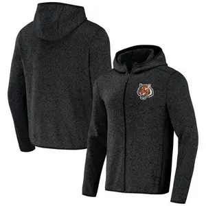 NFL X DARIUS RUCKER Collection Fanatics Black Cincinnati Bengals Fleece Pullover Hoodie - Heather Gray