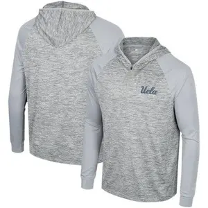 COLOSSEUM Ucla Bruins Cybernetic Raglan Quarter-zip Hooded Top - Gray