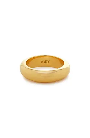 Monica Vinader X Kate Young Stacking Ring - 18k Gold Vermeil