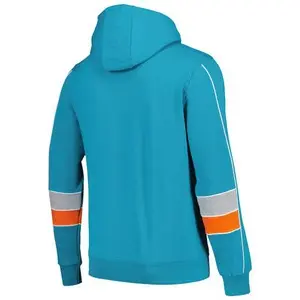 STARTER Miami Dolphins Captain Pullover Hoodie