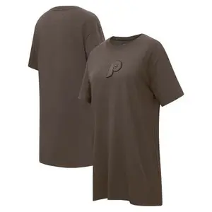 PRO STANDARD Philadelphia Phillies Neutral T-shirt Dress - Brown