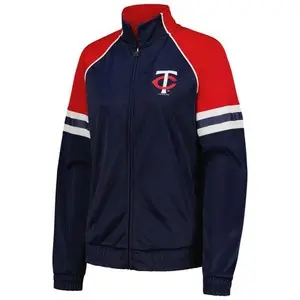 G-III 4HER BY CARL BANKS Minnesota Twins Raglan Full-zip Track Jacket
