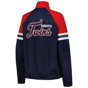 G-III 4HER BY CARL BANKS Minnesota Twins Raglan Full-zip Track Jacket