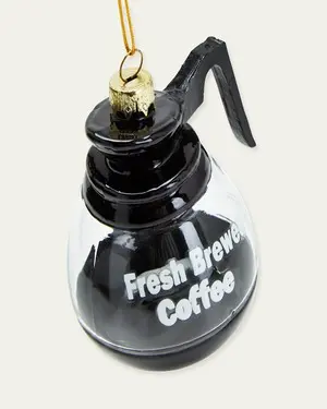 CODY FOSTER & CO Diner Coffee Pot Holiday Ornat