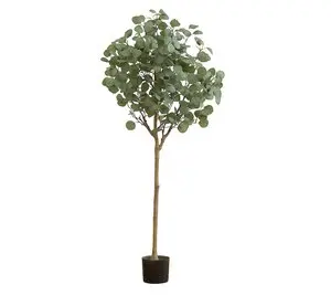 NEARLY NATURAL 5' Artificial Eucalyptus Tree - One-color