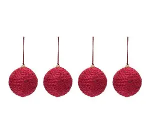 MELROSE Jute Ball Ornament - One-color